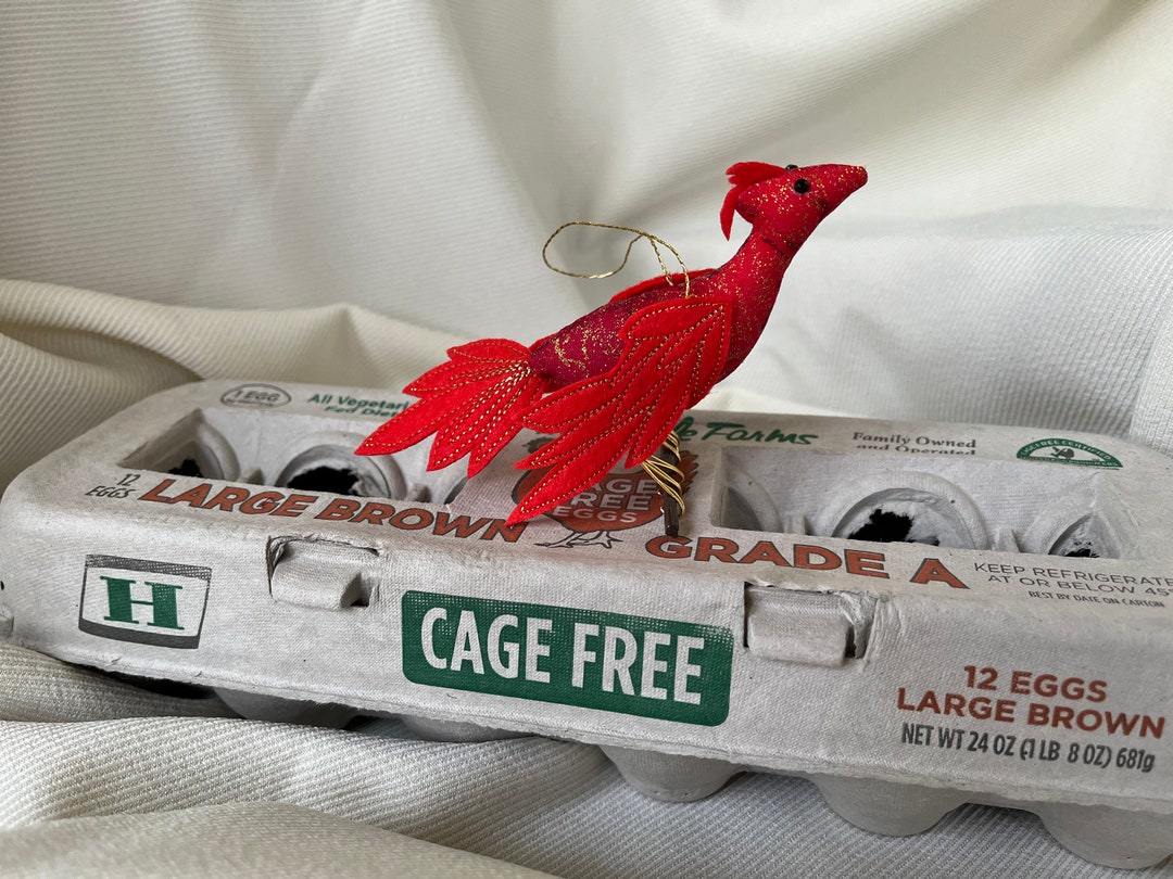 Bright Red Phoenix - Etsy