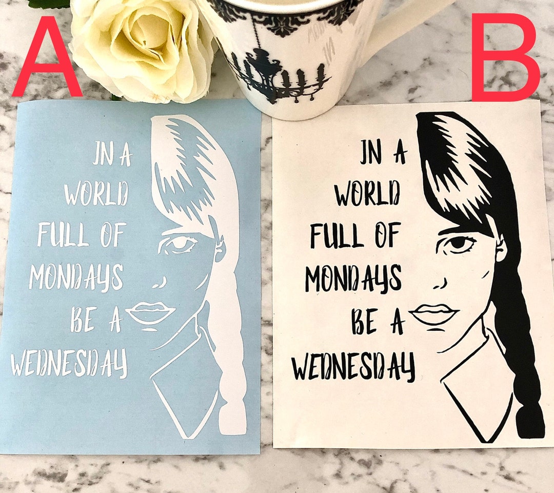 Wednesday Addams Decal/sticker, Wednesday Wall Decal / Wednesday Laptop ...