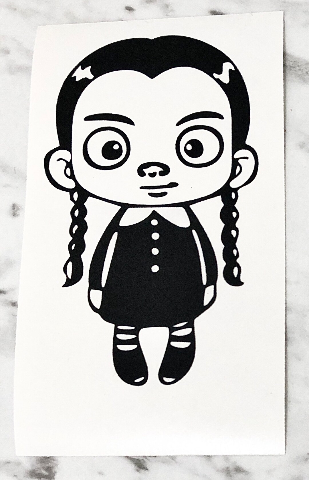 Wednesday Addams Decal, Laptop Sticker, Window Cling - Etsy