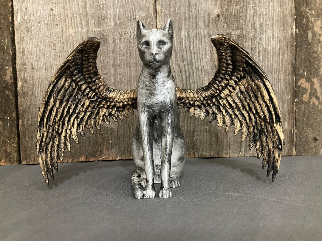 Demon Cat / Cat With Wings / Angel Cat / Cat Idol - Etsy