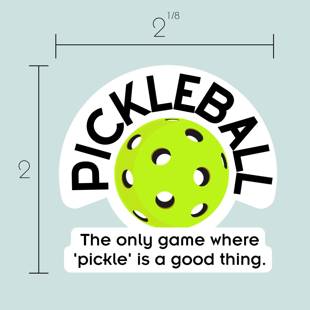 Pickleball Sticker//laptop//tennis// Water Bottle//car//sticker ...