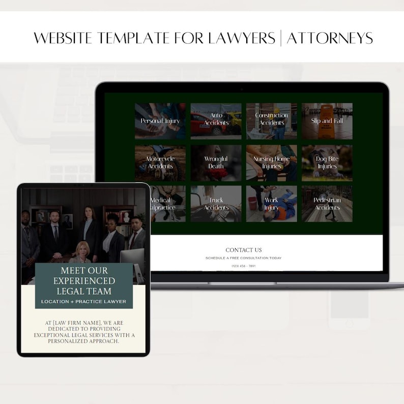 Showit Website Template for LAWYERS, Attorneys or Legal Advisors - Etsy
