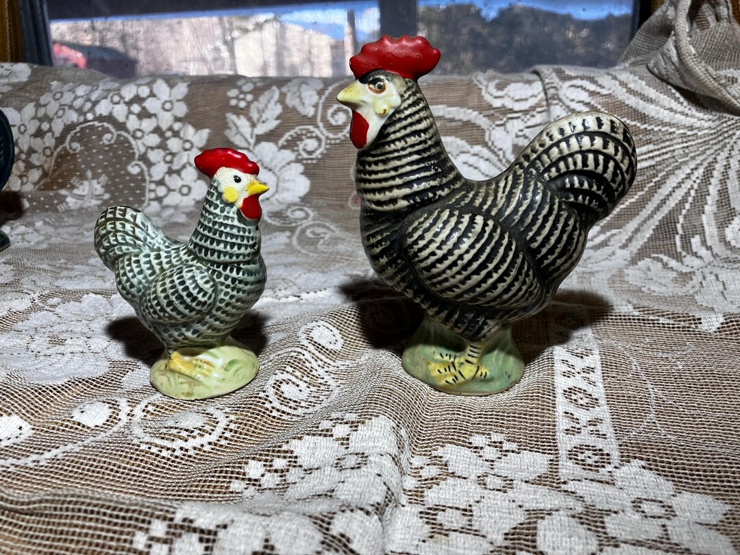 RELCO Japan Salt and Pepper Shakers Rooster and Hen Set - Etsy