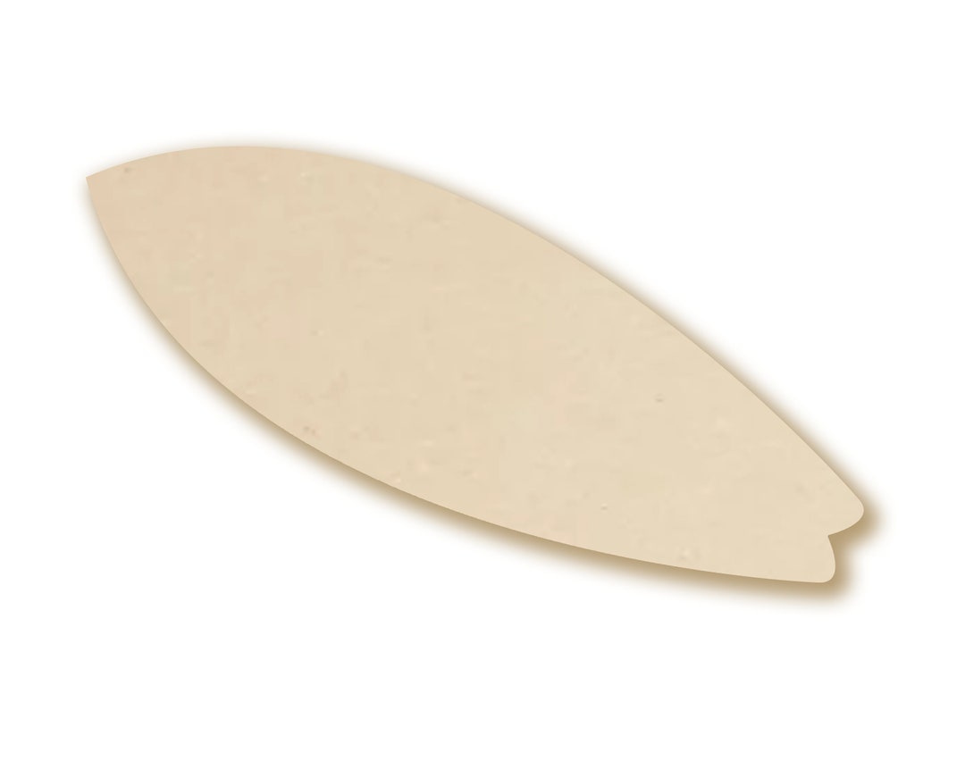 Surfboard Shape Any Size MDF Wood Cutout Unfinished MDF Wood Shape ...