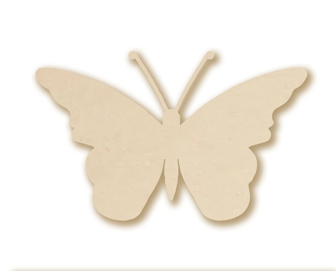 Butterfly Shape Any Size MDF Wood Cutout Unfinished MDF Wood Shape - Etsy