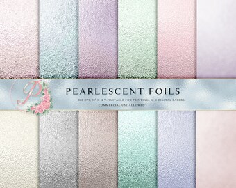 Pearlescent Digital Paper - Etsy