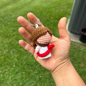 Crochet Mini Jesus Keychain/hanging, Birthday Gift - Etsy