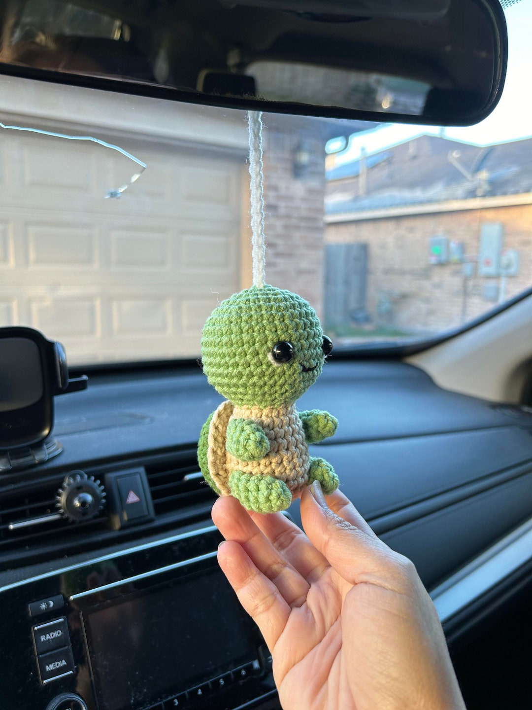 Turtule Mirror Hanging Accessories, Crochet Turtle, Handmade Turtle ...