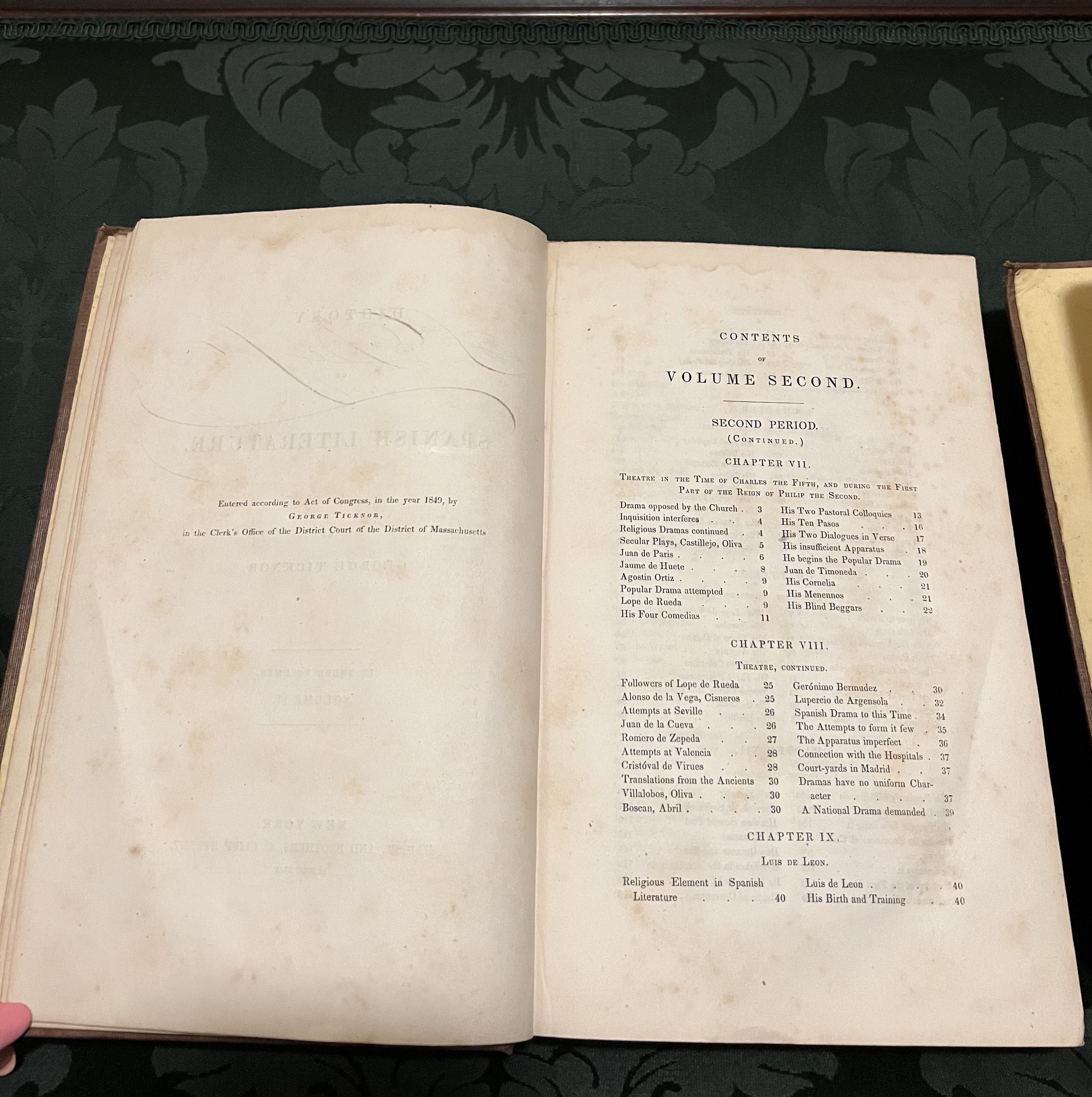 Antique Hardcover Book Set the History of Spanish Literature - Etsy