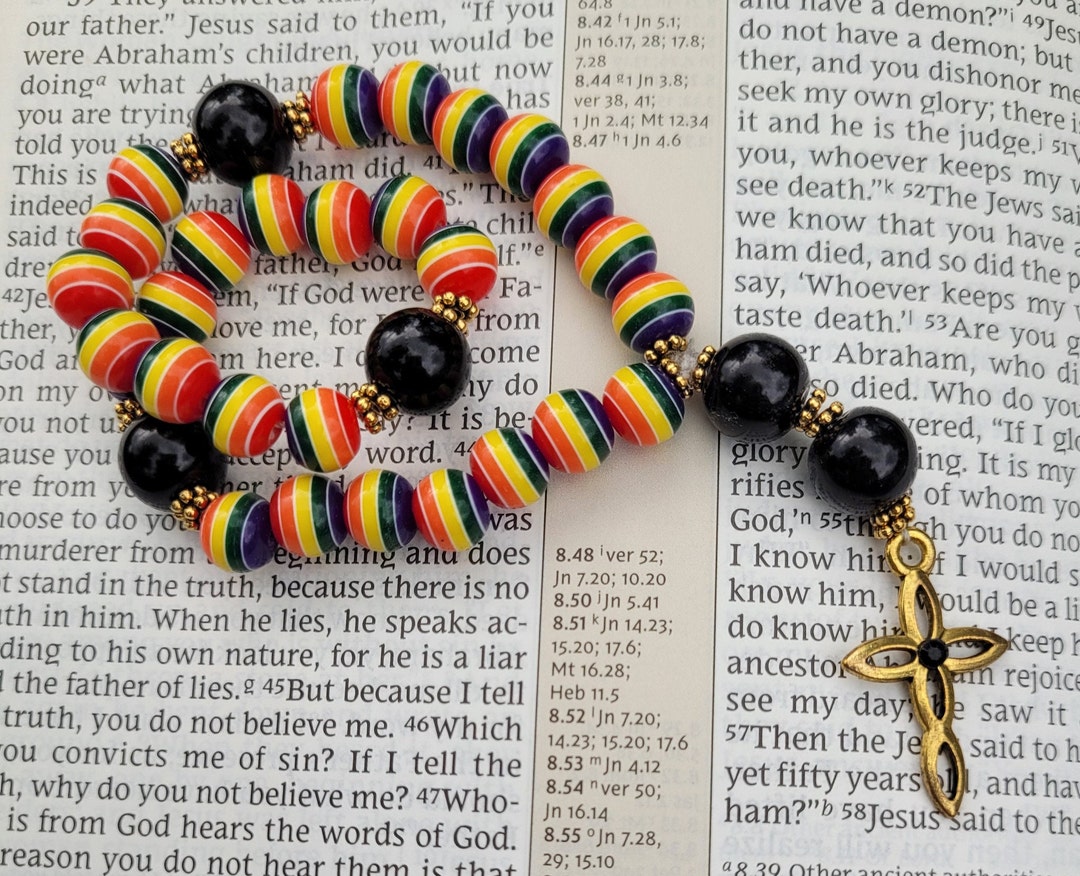 RAINBOW PRAYER BEADS, Anglican Rosary - Etsy