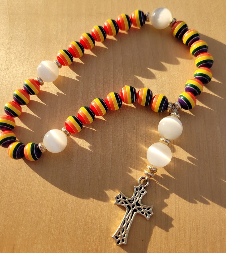 RAINBOW PRAYER BEADS, Anglican Rosary - Etsy