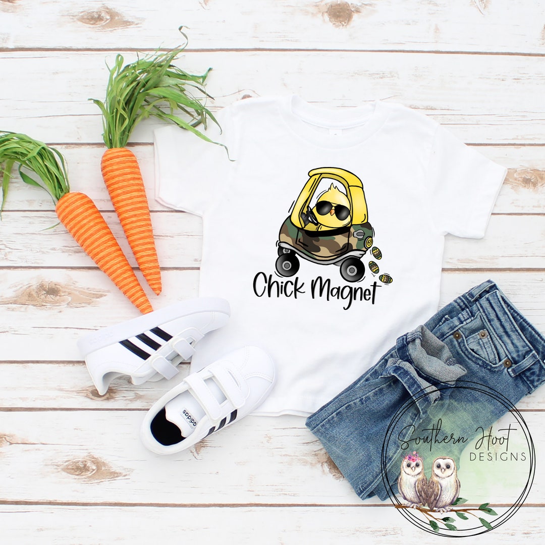 Chick Magnet Shirt, Chick Magnet Onesie®, Boy Toddler Shirt, Easter ...