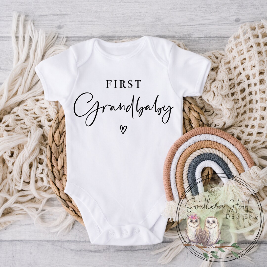 First Grandbaby Onesie® Grandparents Onesie® Grandbaby - Etsy