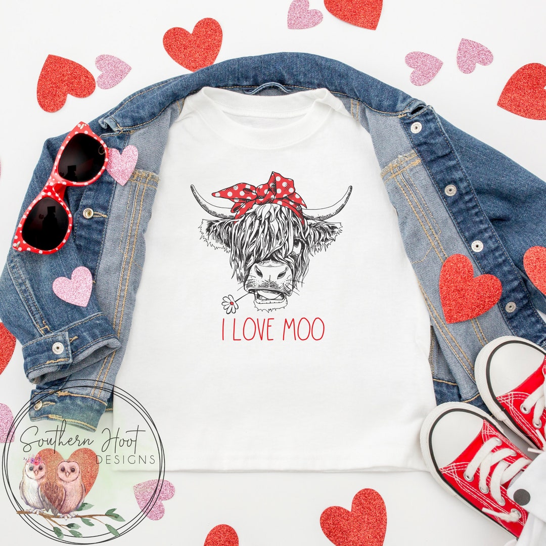 I Love Moo Shirt, Valentine's Day Onesie®, Love Shirt, Funny Shirt, Cow ...