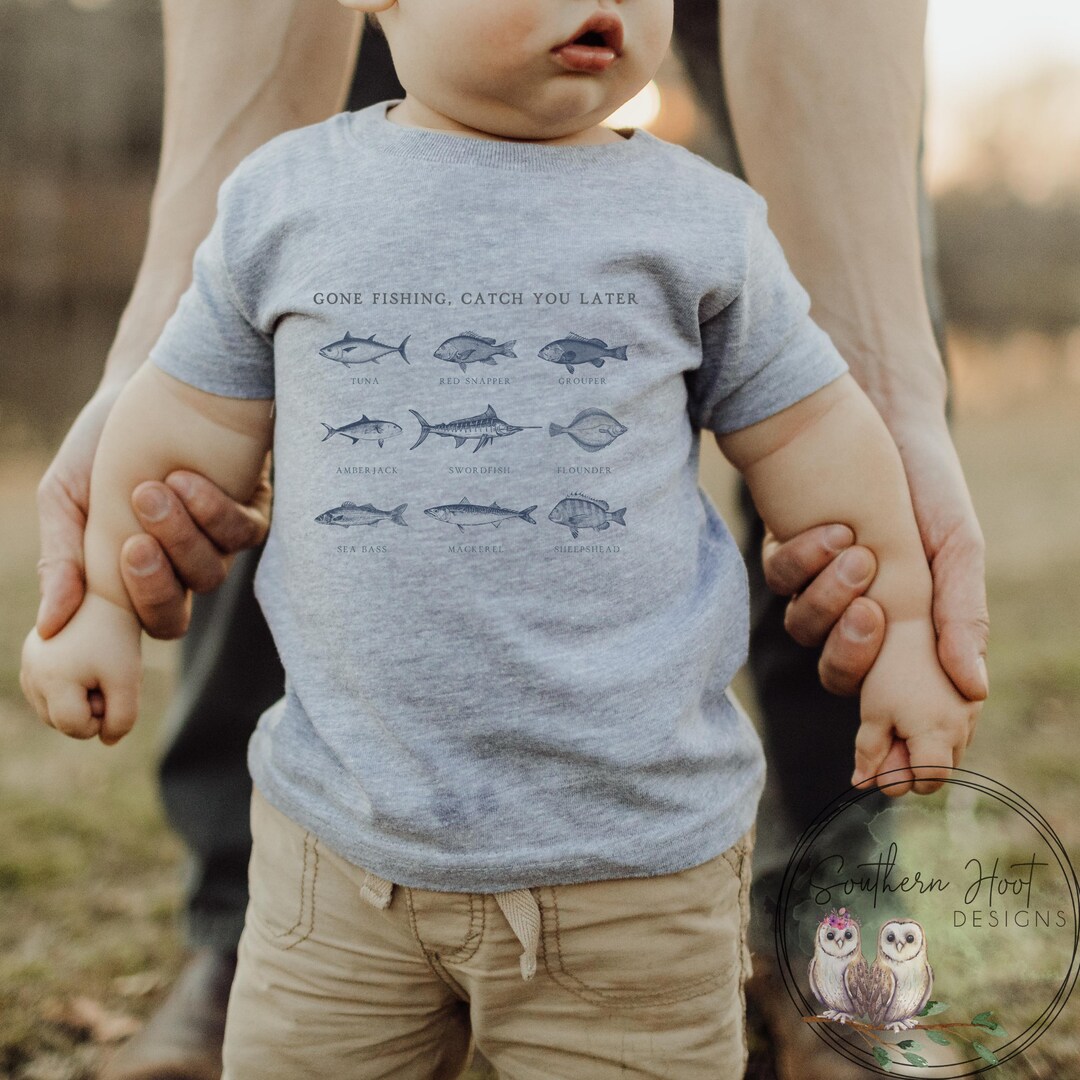 Fish Variety Shirt, Saltwater Shirt, Fishing Onesie®, Saltwater Fish ...