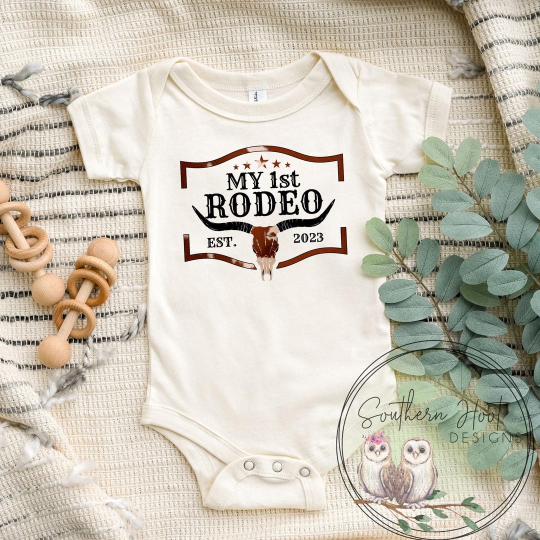 My First Rodeo Birthday Shirt, First Birthday, Country Boy Onesie ...