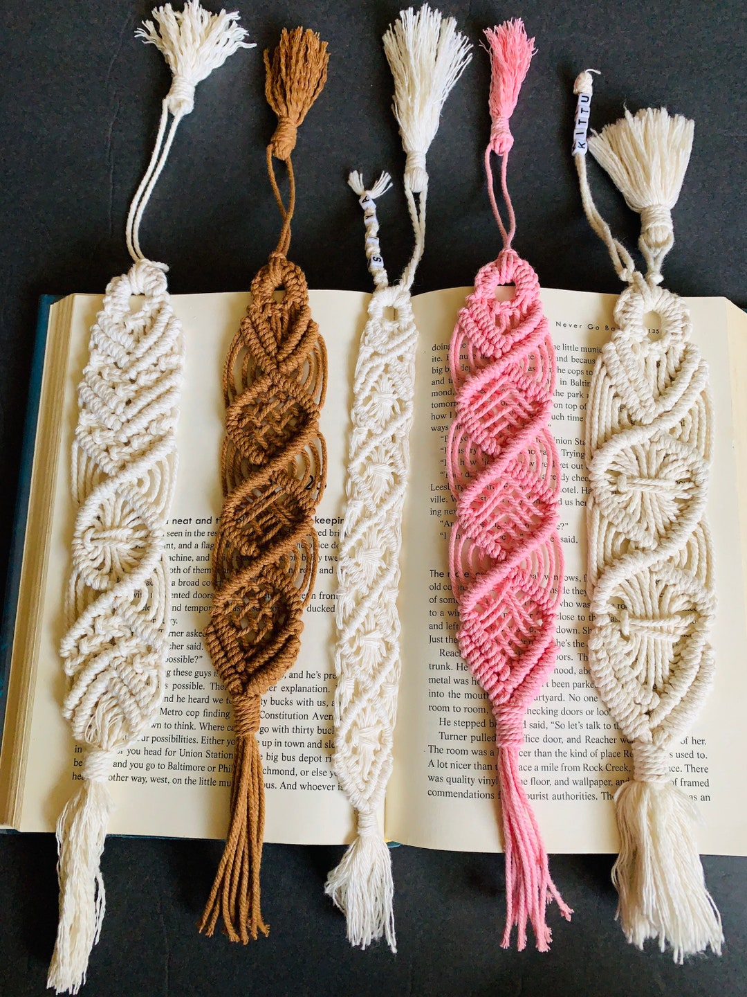 Boho Macrame Bookmark, Colorful Bookmarks, Teacher and School Supplies ...