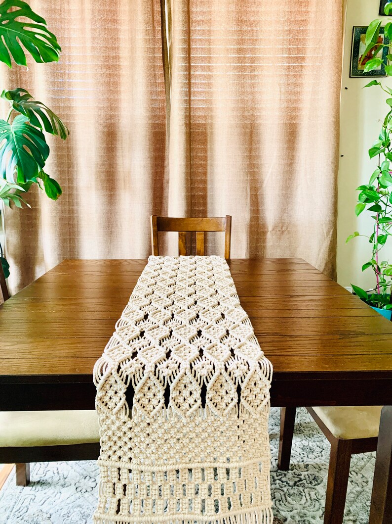 Handmade Macrame Table Runner Boho Table Décor Table Runner - Etsy