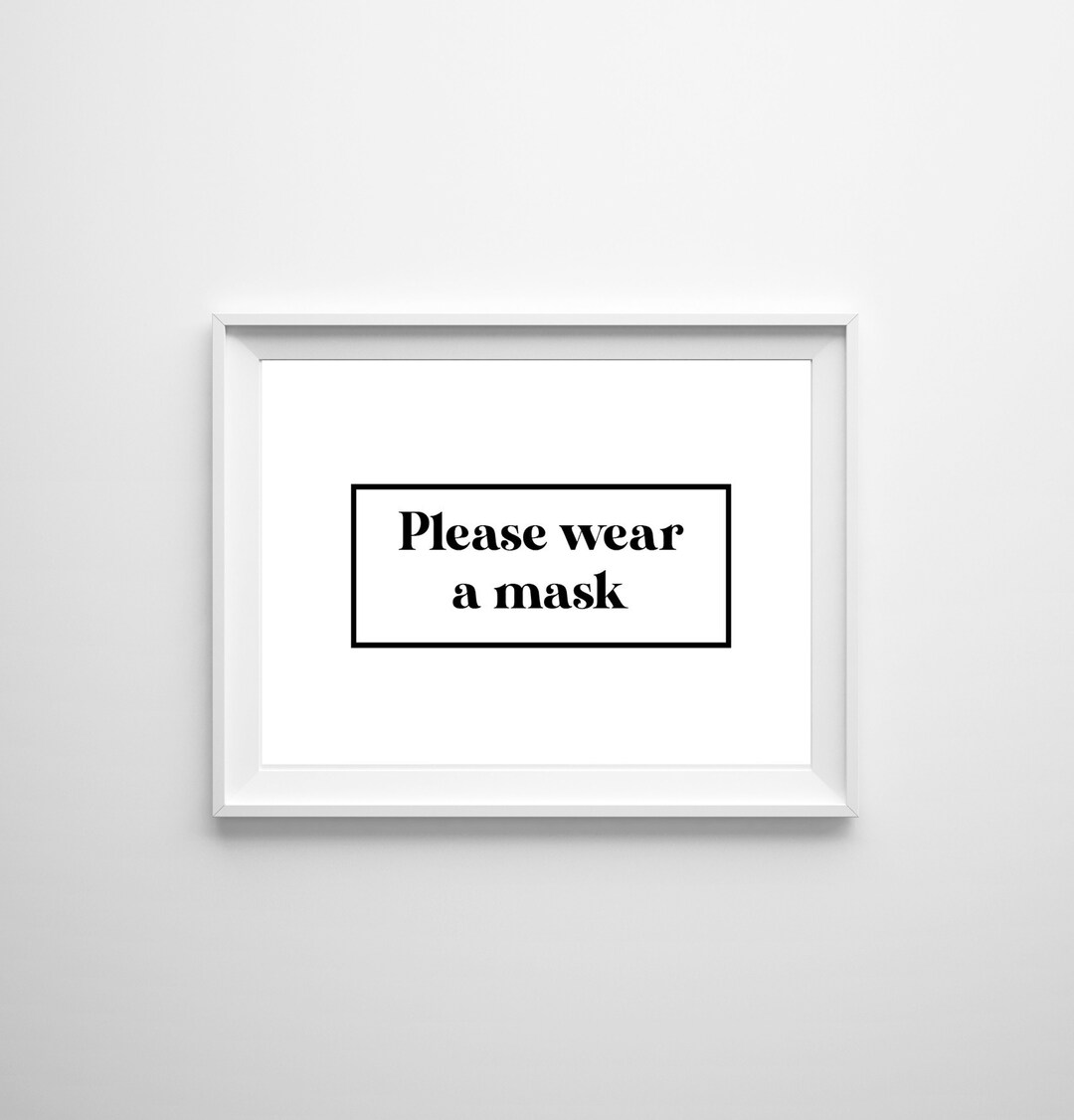 Please Wear a Mask Digital Printable COVID Sign - Etsy