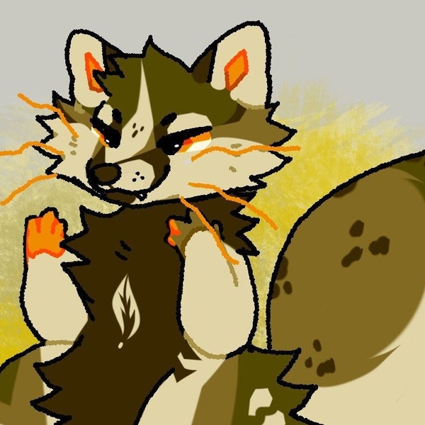 Raccoon Fursona - Etsy