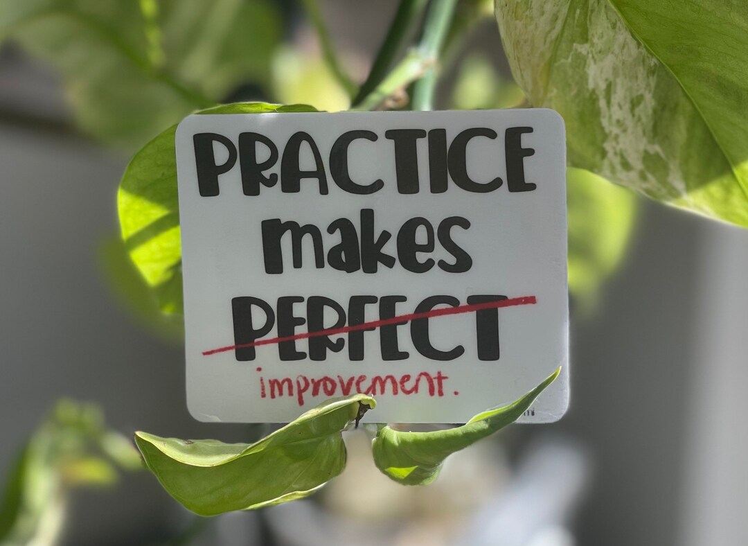 Practice Makes IMPROVEMENT Waterproof Sticker - Etsy