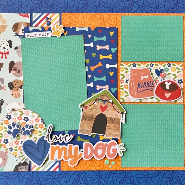 Dog Premade Scrapbook Pages - Etsy
