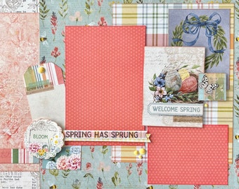 Crop Til You Drop 12x12 Scrapbook Layout Page Kit - Etsy
