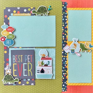 Best Pet Ever 12x12 Scrapbook Page Layout Kit - Etsy
