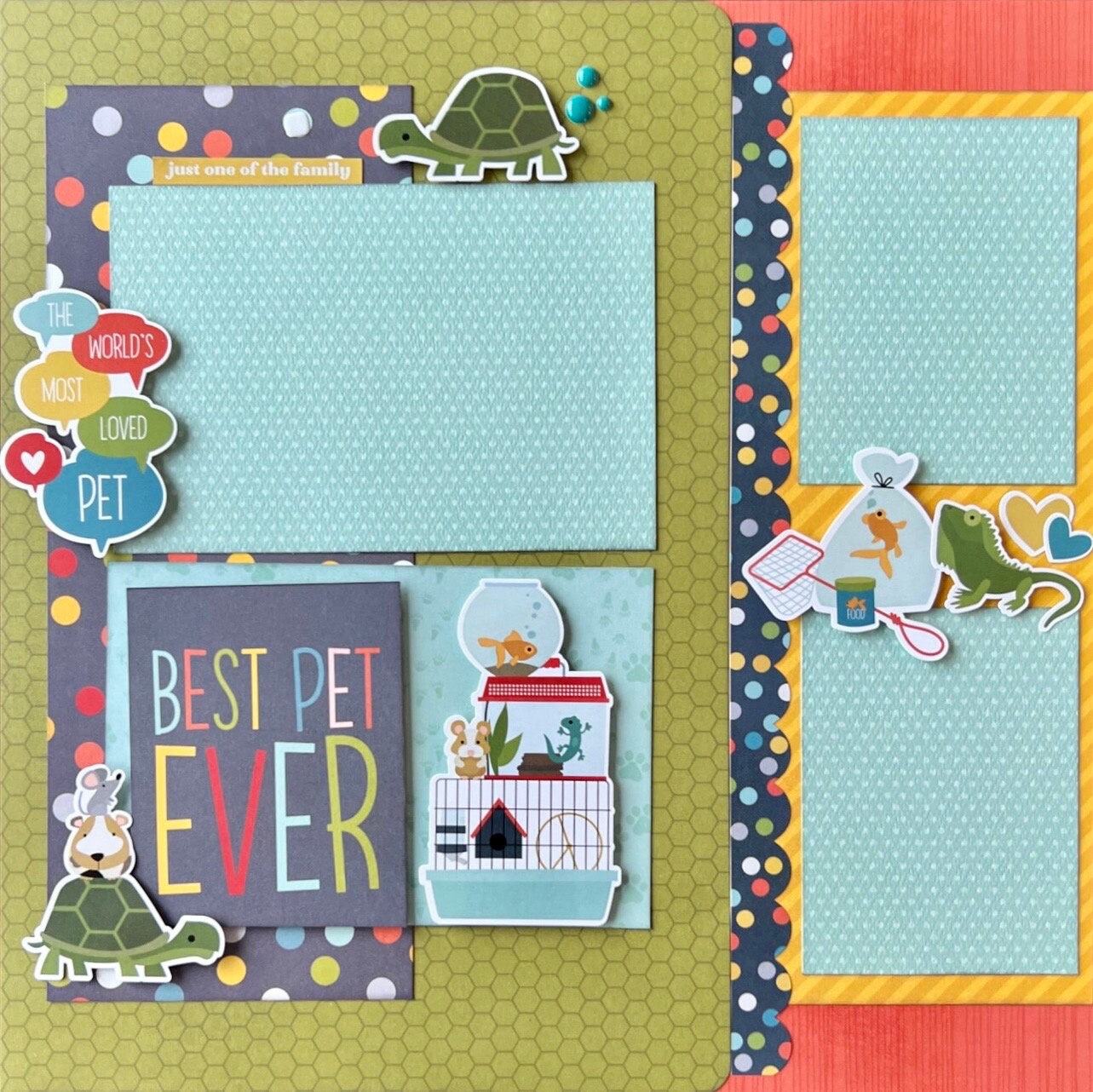 Best Pet Ever 12x12 Scrapbook Page Layout Kit - Etsy