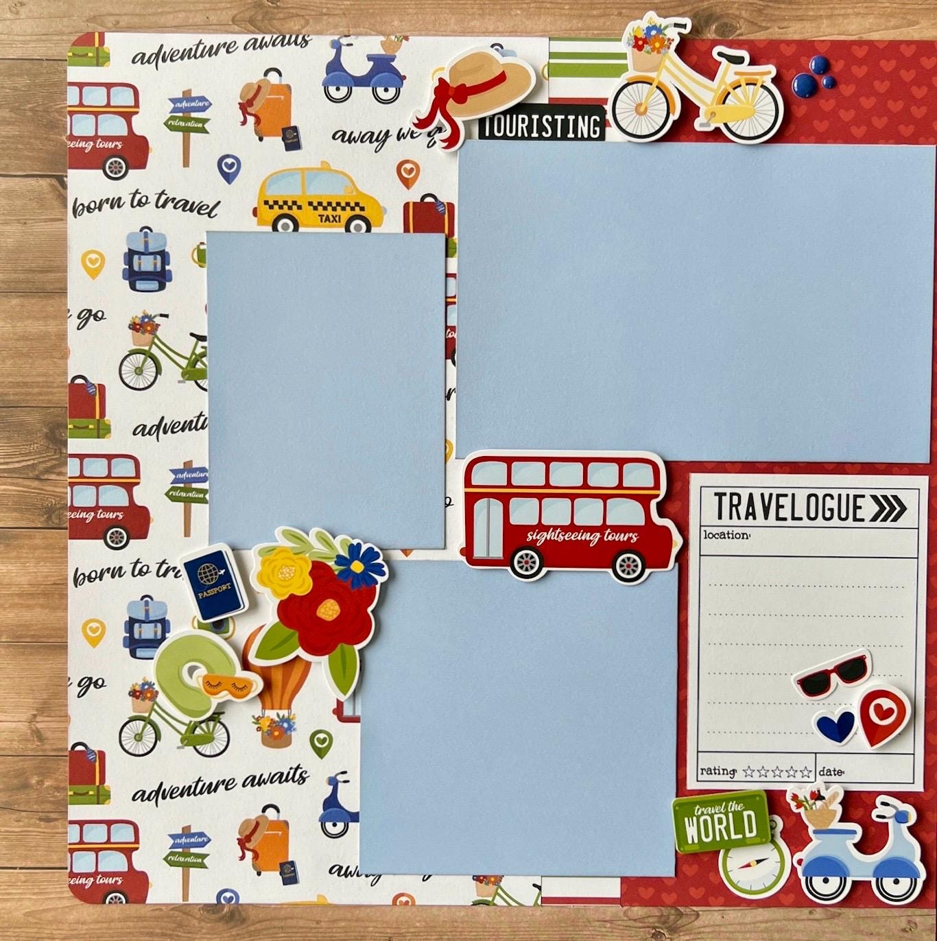 See the Sights 12x12 Preassembled Scrapbook Layout Page Sample - Etsy