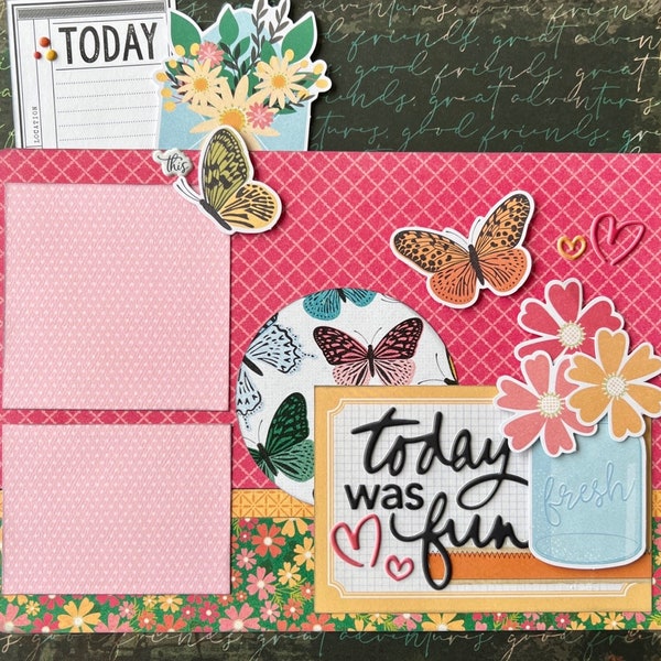 12x12 Scrapbook Layout - Etsy