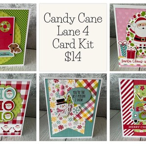 Candy Cane Lane 4 DIY Greeting Card Kit - Etsy