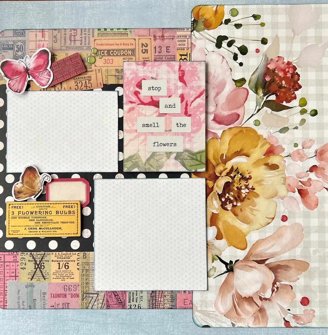 Hello Lovely 12x12 Scrapbook Layout Page Kit - Etsy