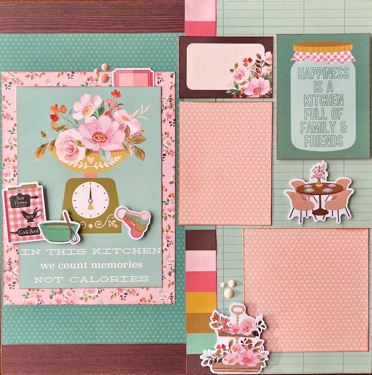 In This Kitchen 12x12 Scrapbook Page Layout Kit - Etsy