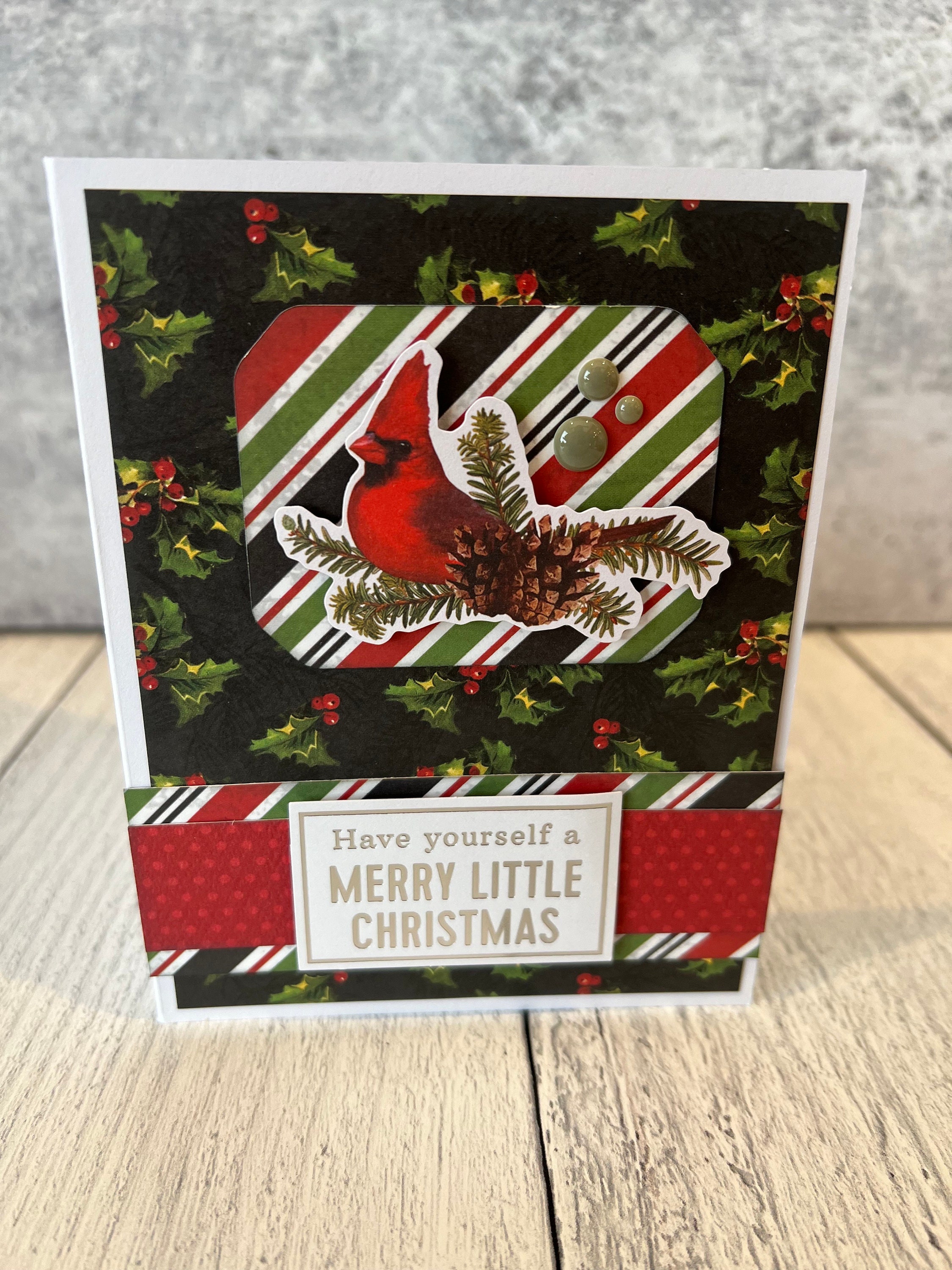 Christmas Lodge 2 DIY Greeting Card Kit - Etsy