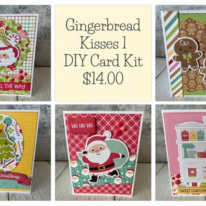 Gingerbread Kisses 1 DIY Greeting Card Kit - Etsy