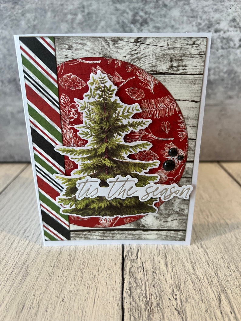 Christmas Lodge 2 DIY Greeting Card Kit - Etsy