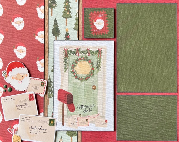 Letters to Santa 12x12 Premade Scrapbook Page Sample Layout - Etsy