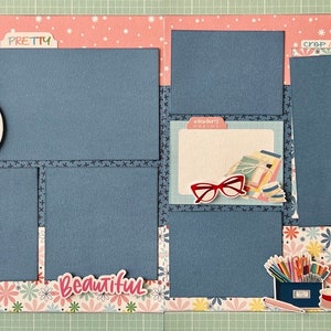 Craft More and Worry Less 12x12 Preassembled Scrapbook Layout Page ...