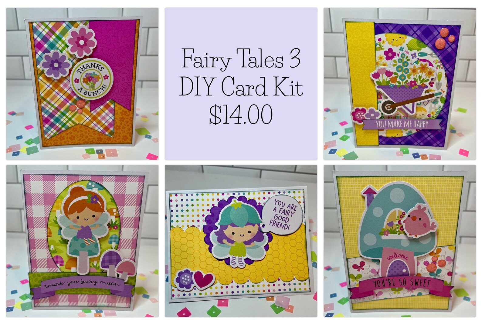 Fairy Tales 3 DIY Greeting Card Kit - Etsy
