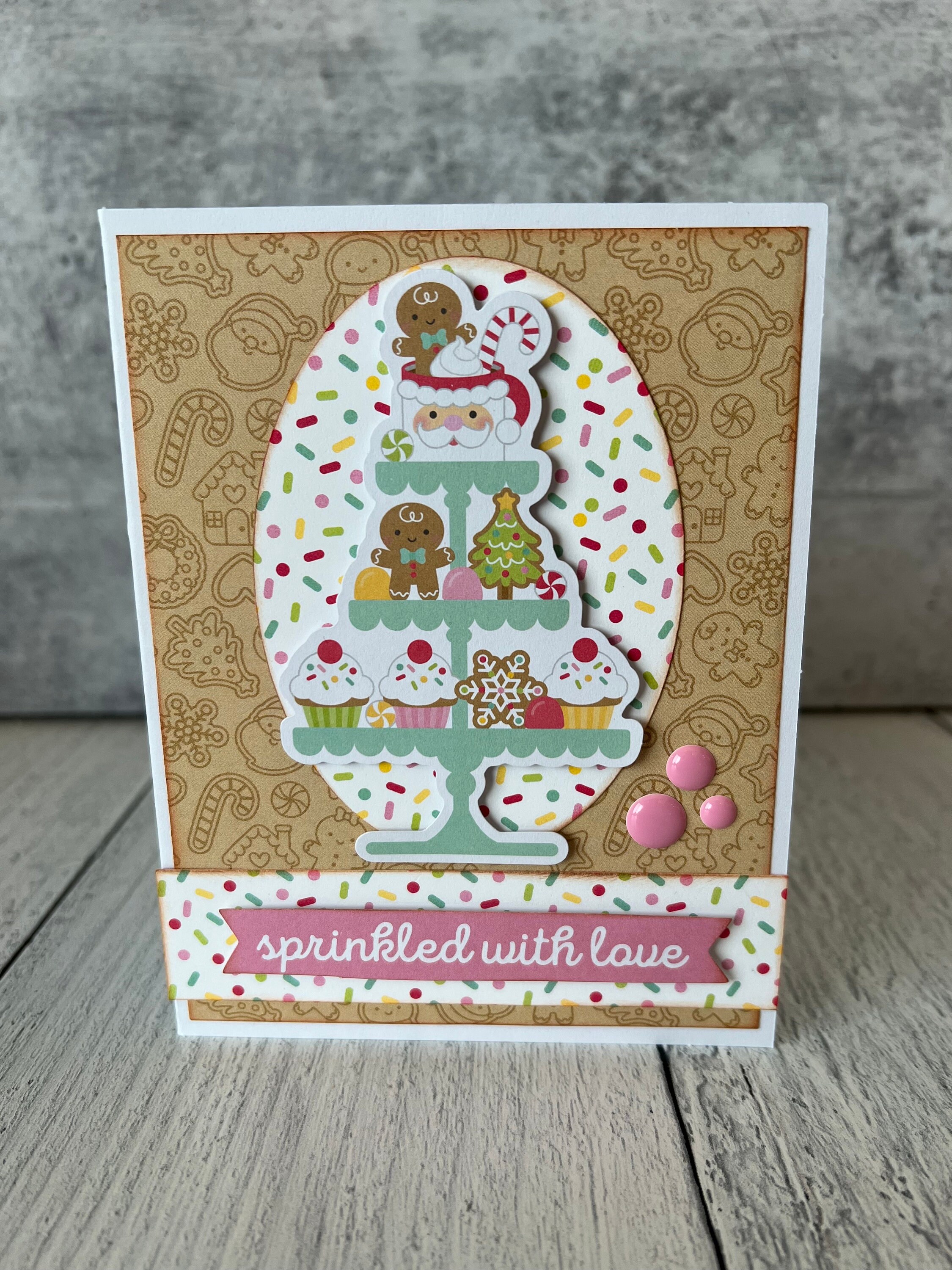 Gingerbread Kisses 4 DIY Greeting Card Kit - Etsy