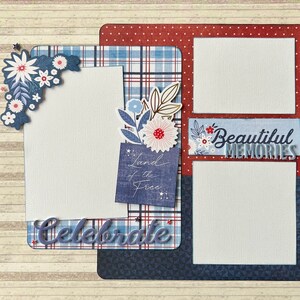 Land of the Free 12x12 Scrapbook Page Layout Kit - Etsy