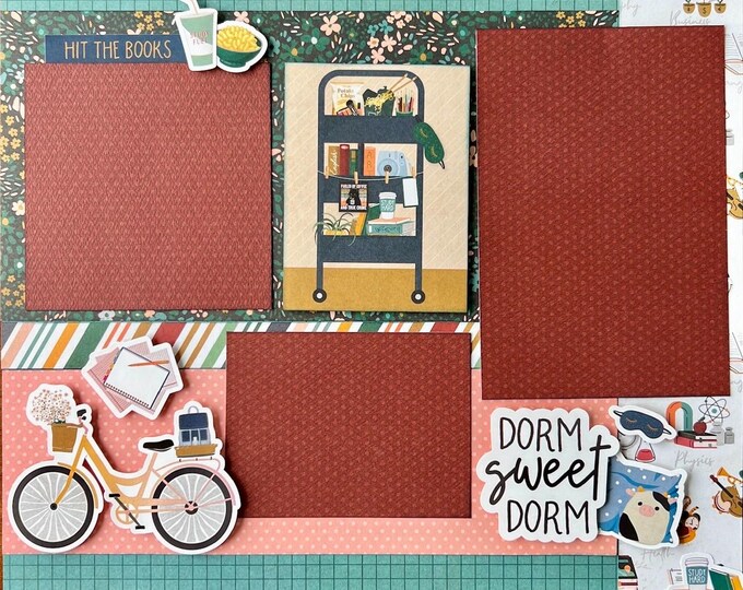 Campus Life 12x12 Two Page Layout Kit Feminine - Etsy