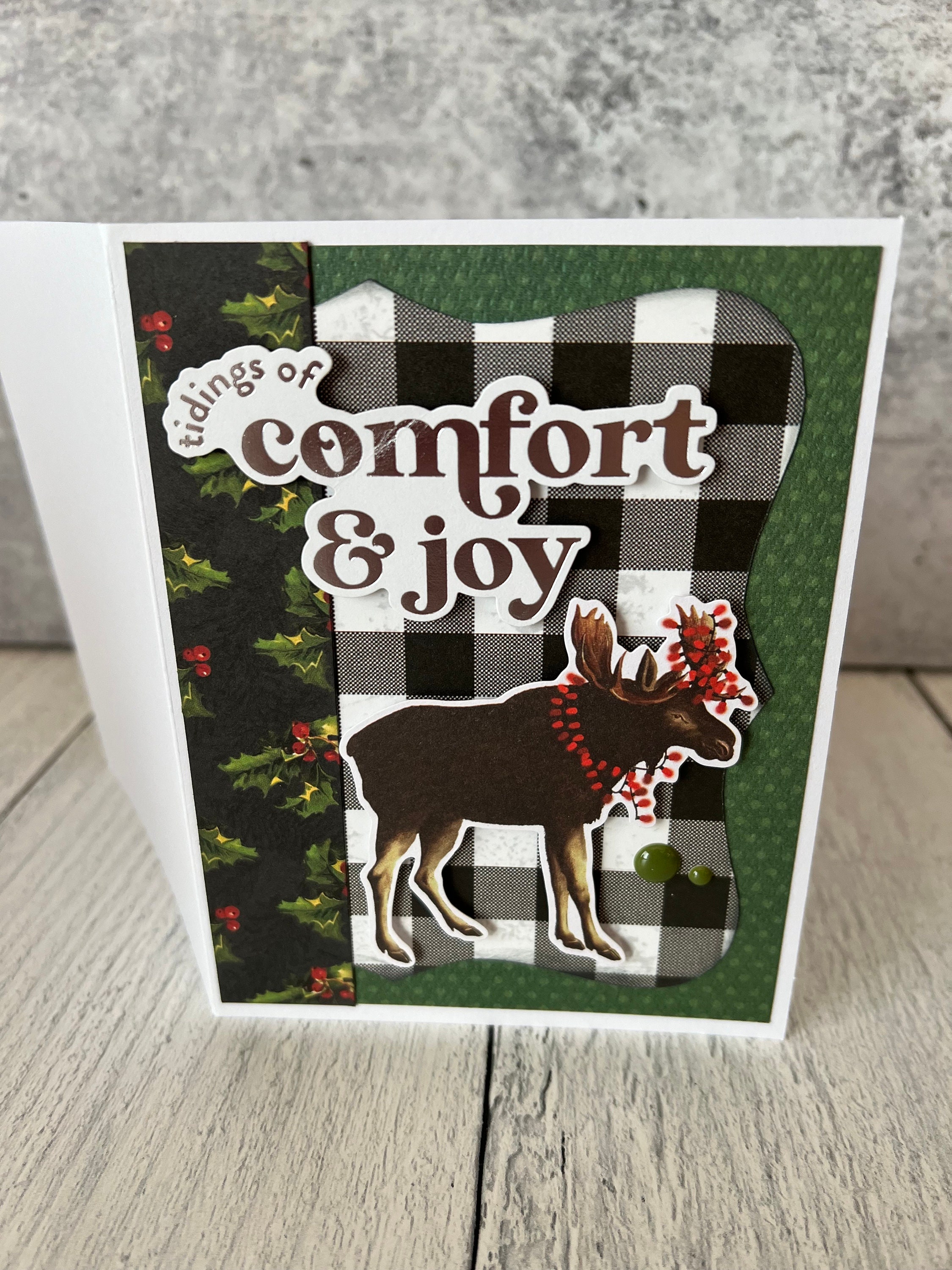 Christmas Lodge 3 DIY Greeting Card Kit - Etsy