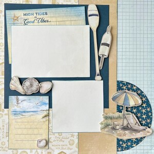 Sun Sand Surf 12x12 Scrapbook Page Layout Kit - Etsy