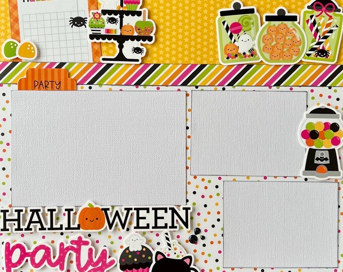 Spook It up but Make It Cute 12x12 Scrapbook Layout 2 Page Kit ...