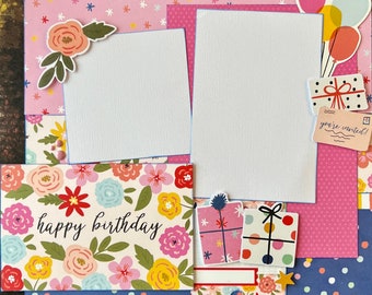 Birthday Layout - Etsy