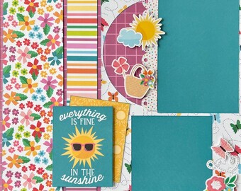 Shine On, Sunshine 12x12 Scrapbook Layout Page Kit - Etsy