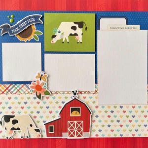On the Farm 12x12 Scrapbook Page Layout Kit - Etsy
