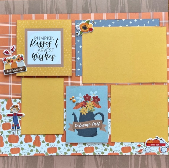Yellow Scrapbook Layout